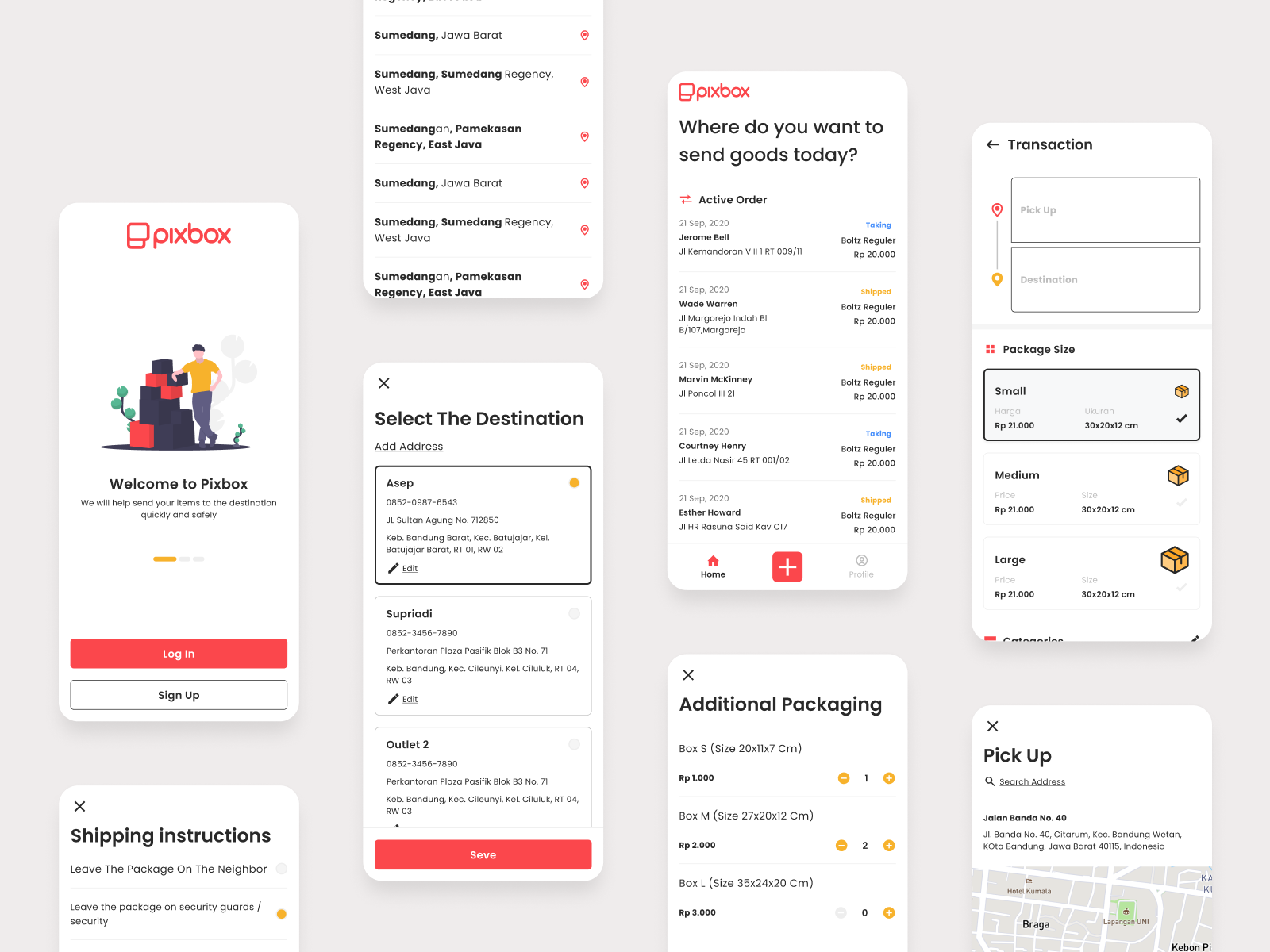 Shipping Apps - Pixbox by qalbi_dsgn on Dribbble