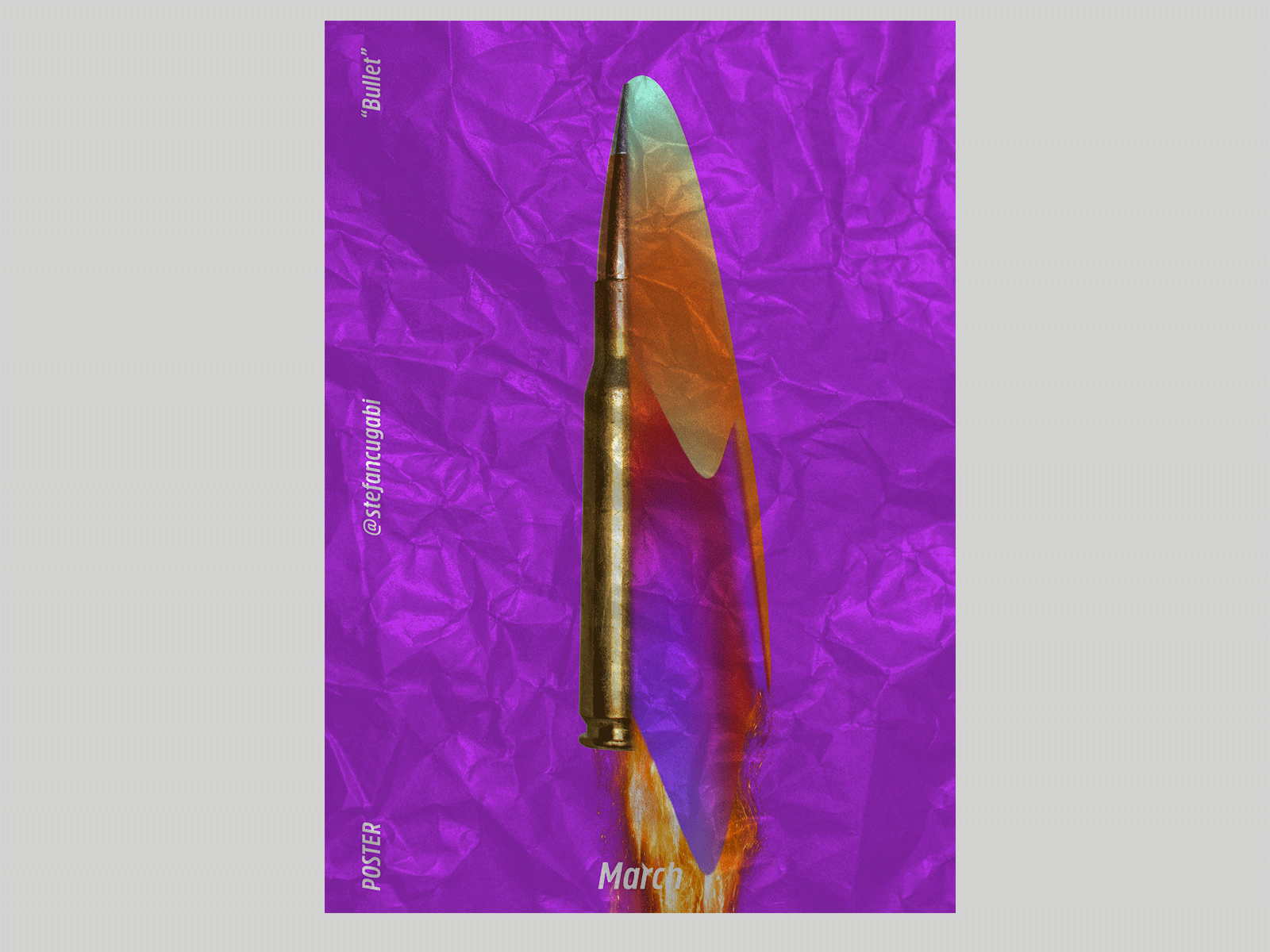 Bullet - Poster by Gabi Ștefancu on Dribbble