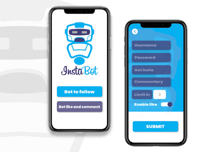 Instabot App by Michael Frank on Dribbble