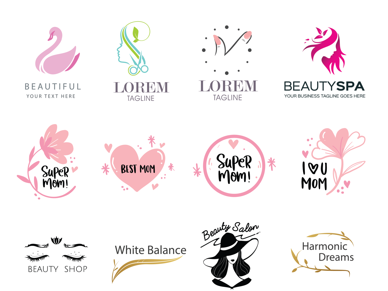 Feminine Logo Design by Tanvir islam asif on Dribbble