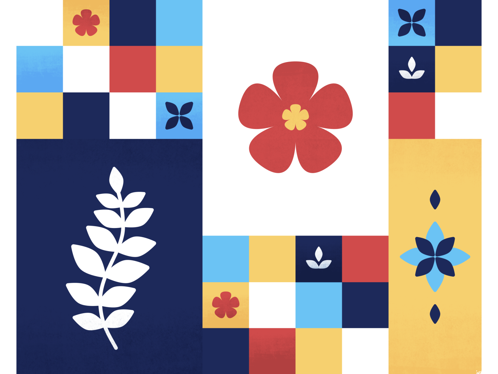 Flower Wrapping Paper Pattern by Rita on Dribbble
