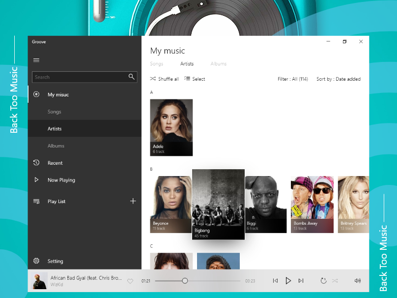 Music Playlist by Sagor Biswas on Dribbble