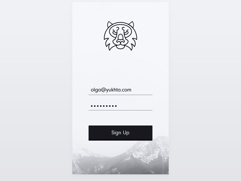 Sign Up — Day 1 #dailyui by Olga Yukhta on Dribbble