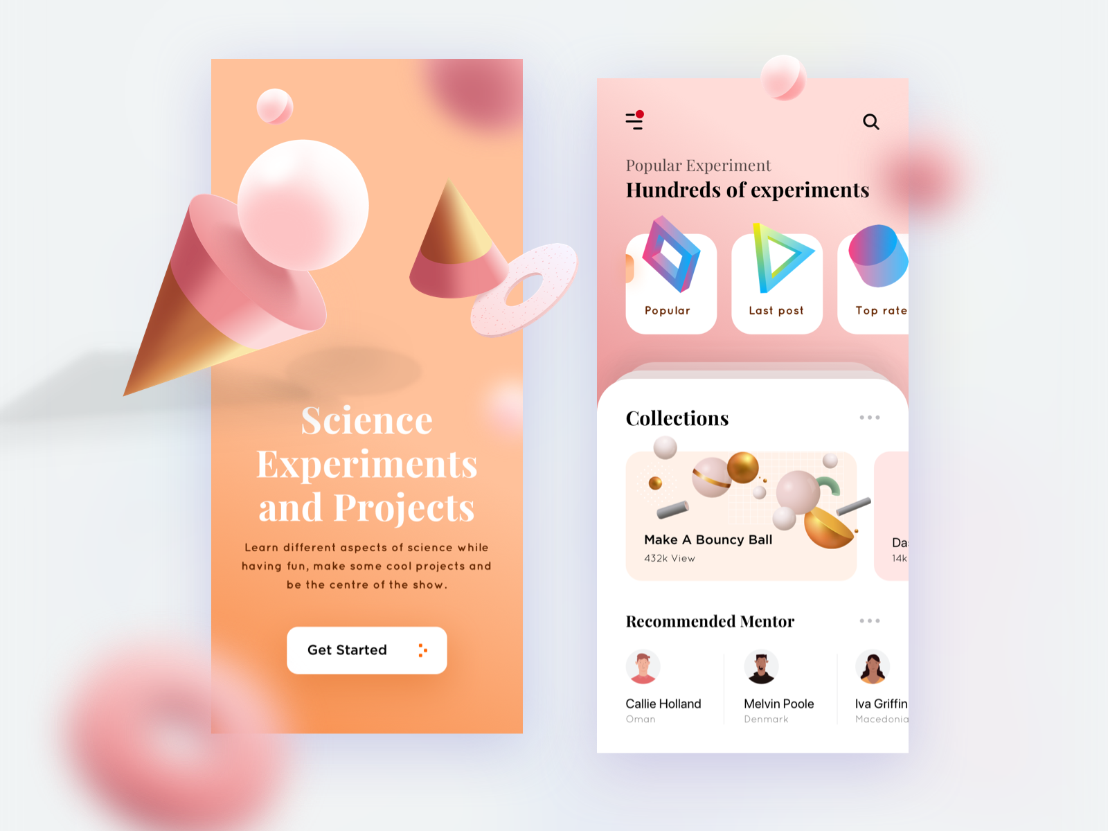 Experiments mobile app by Jajang Irawan for Crafter Digital on Dribbble