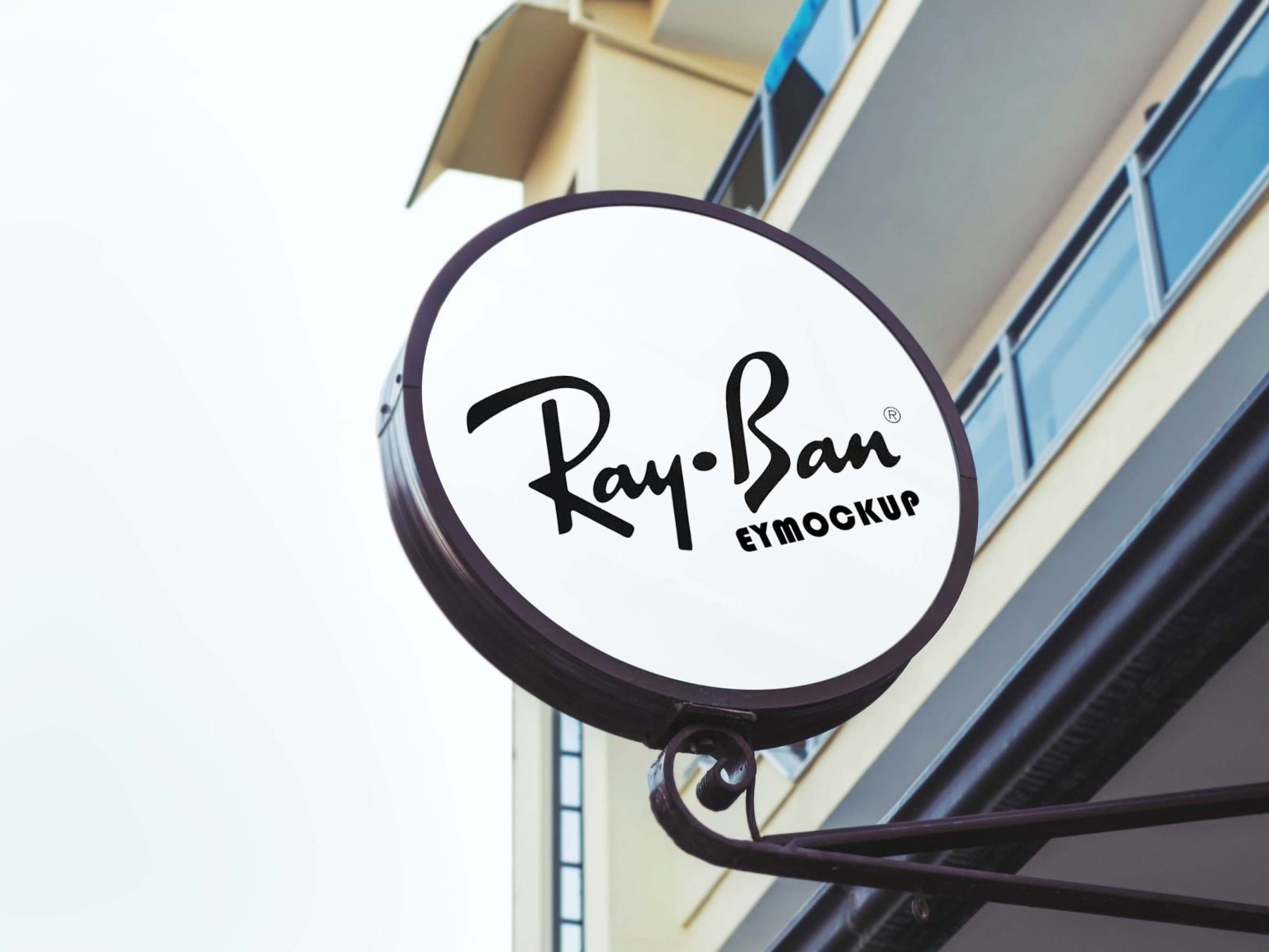 Free Logo Round Wall Sign Mockup by Anuj Kumar on Dribbble