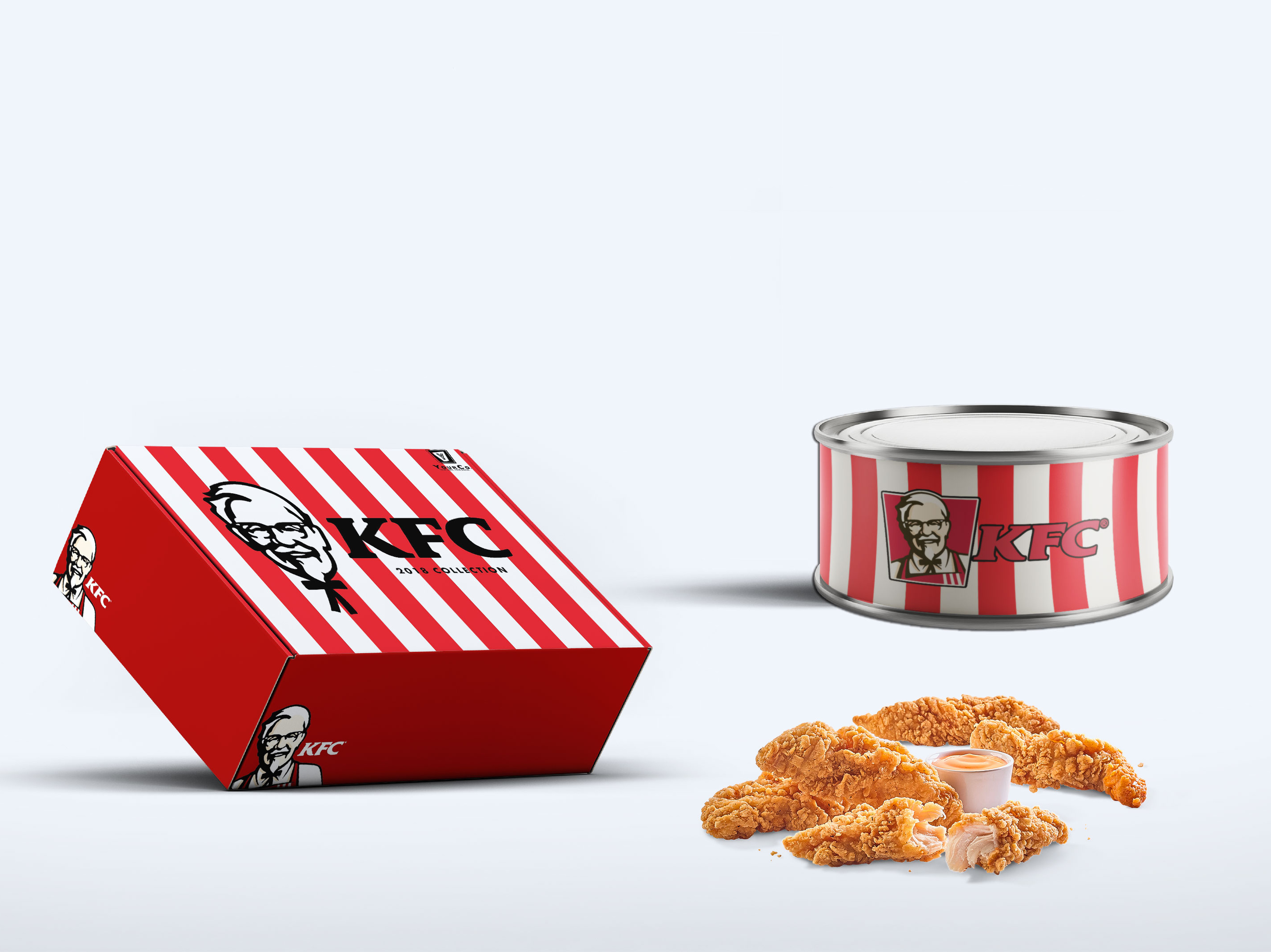 Kfc Food Packaging Tin Can Mockup by Anuj Kumar on Dribbble