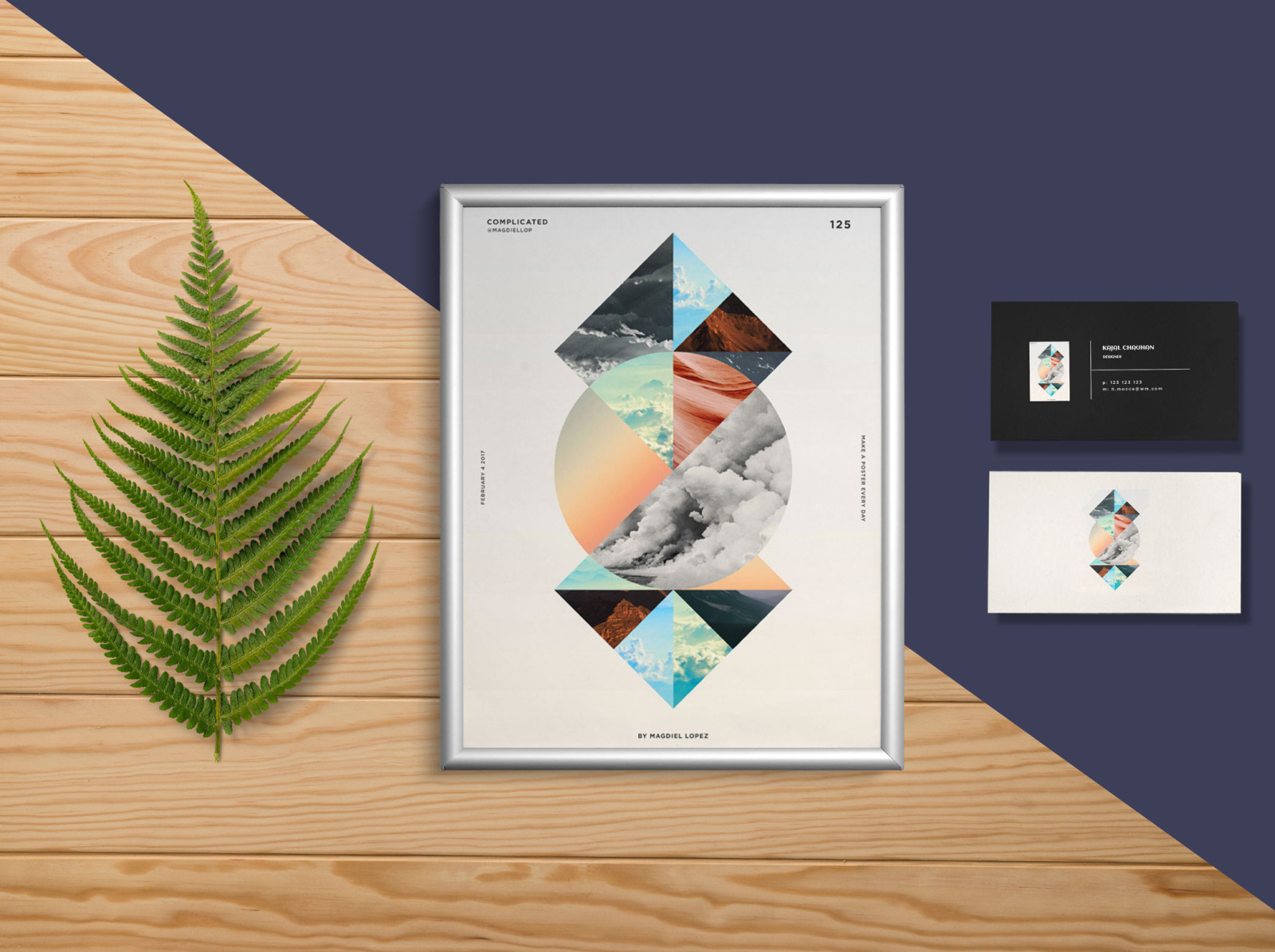 Poster Branding Visiting Card Mockup by Anuj Kumar on Dribbble