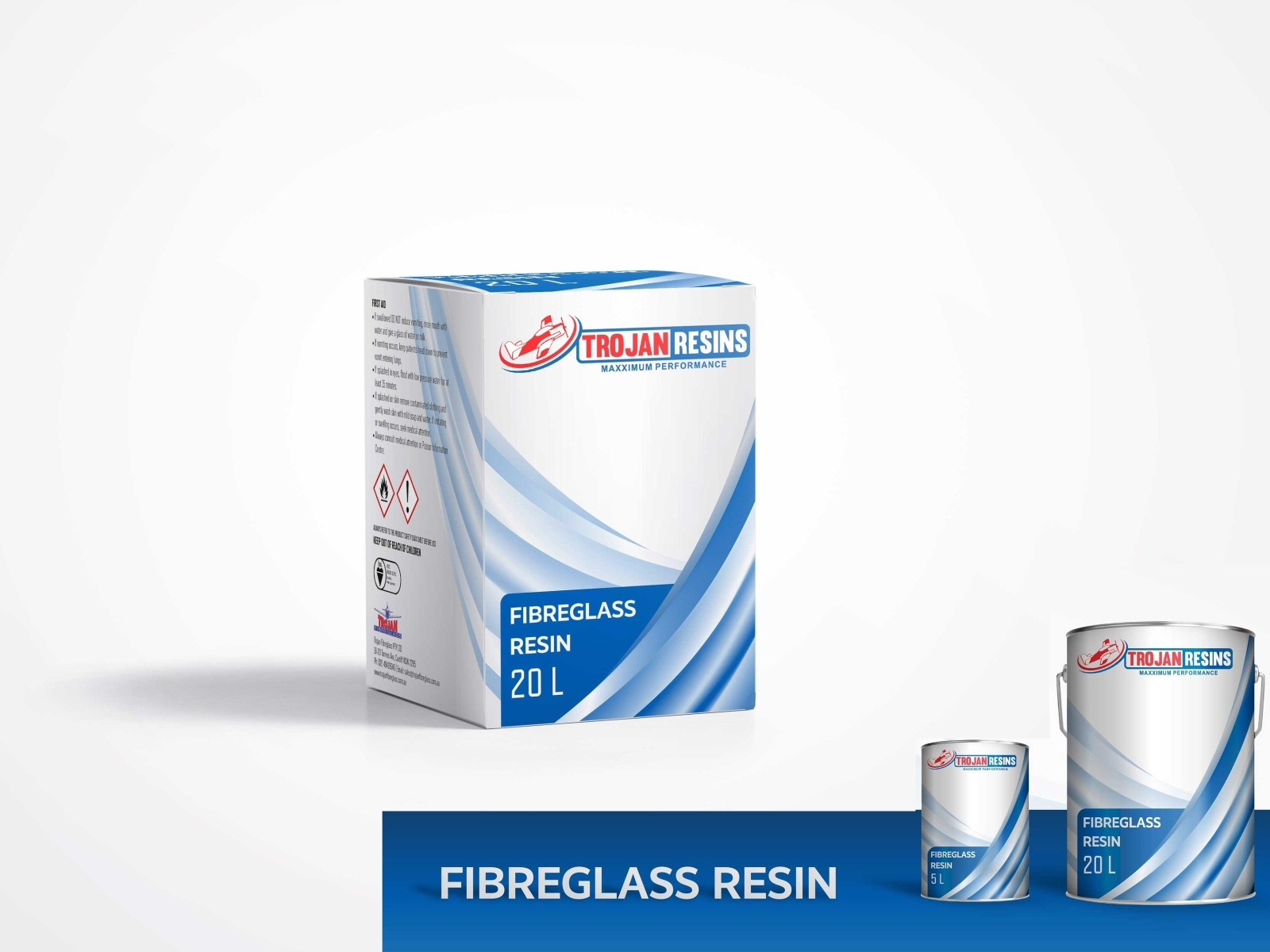 Fiber Paint Can Packaging Box Mockup by Anuj Kumar on Dribbble