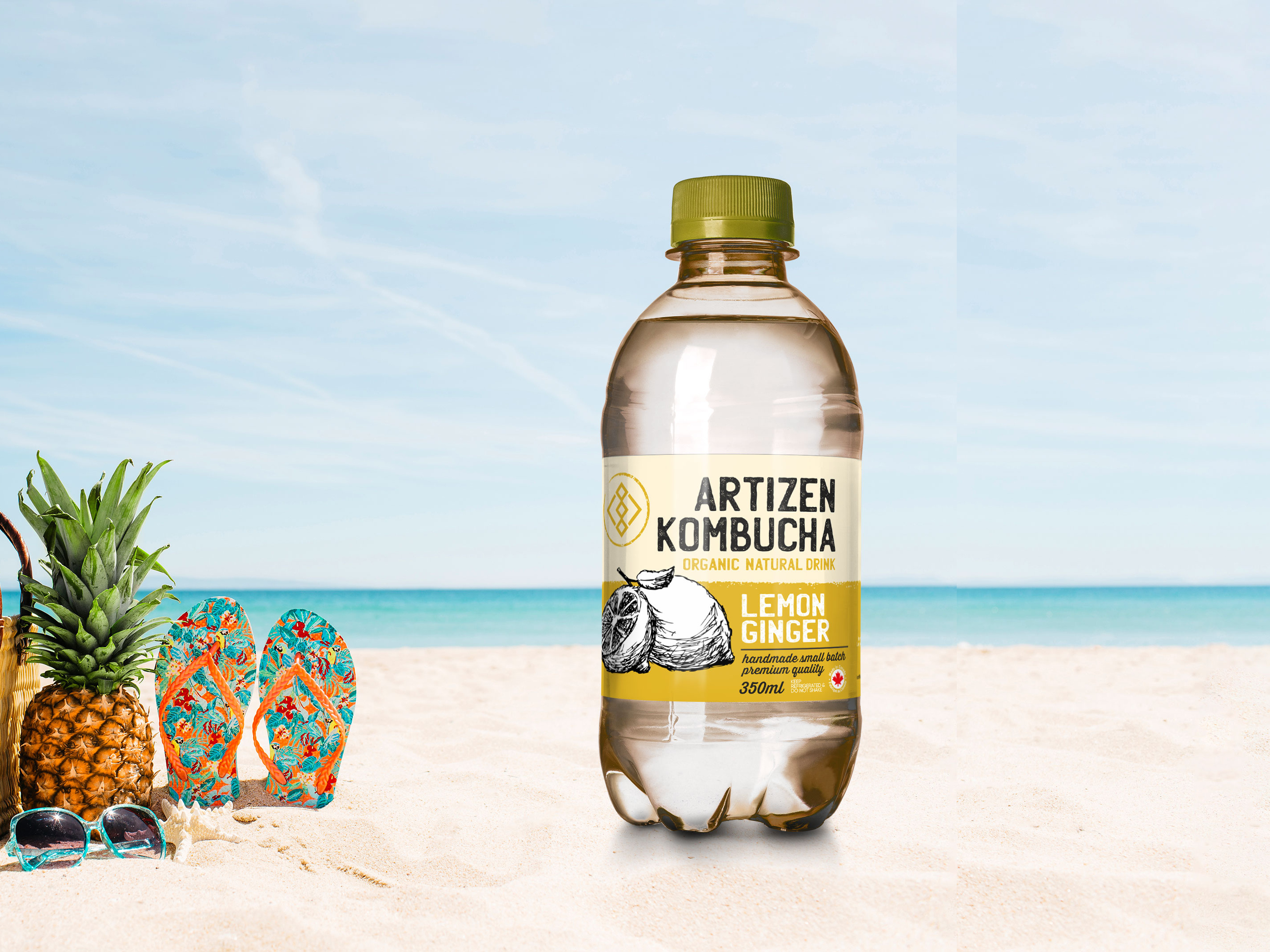 Dribbble Mini water bottle label mockup jpg By Anuj Kumar