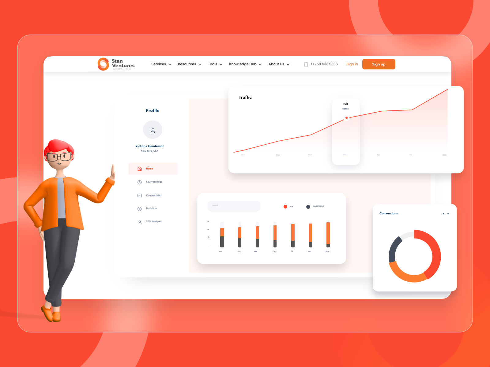 UX/UI Design for Stan Ventures SEO Agency by Leo9 Studio | UI UX Design ...