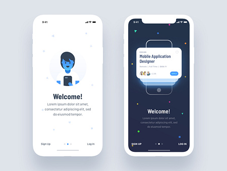 Onboarding layouts by Nimasha Perera on Dribbble