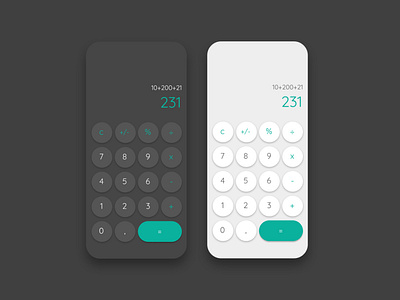 Daily UI 004 Calculator by Zsuky Dorottya on Dribbble