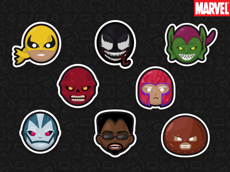 Marvel Sticker Set 3 by keevisual on Dribbble