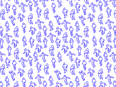 panic pattern line art by Bark! Bark! on Dribbble