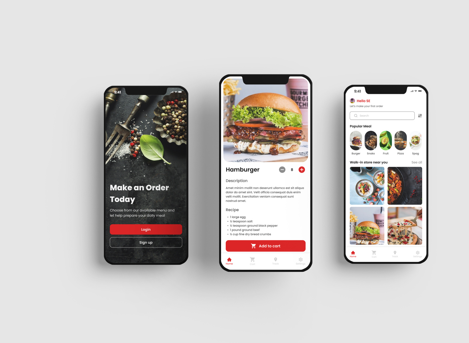 Restaurant Mobile Application by SE - UX Designer on Dribbble