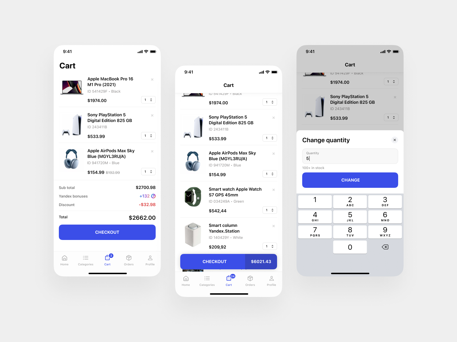 e-commerce app — cart by Aleksey Utkin 🐣 on Dribbble