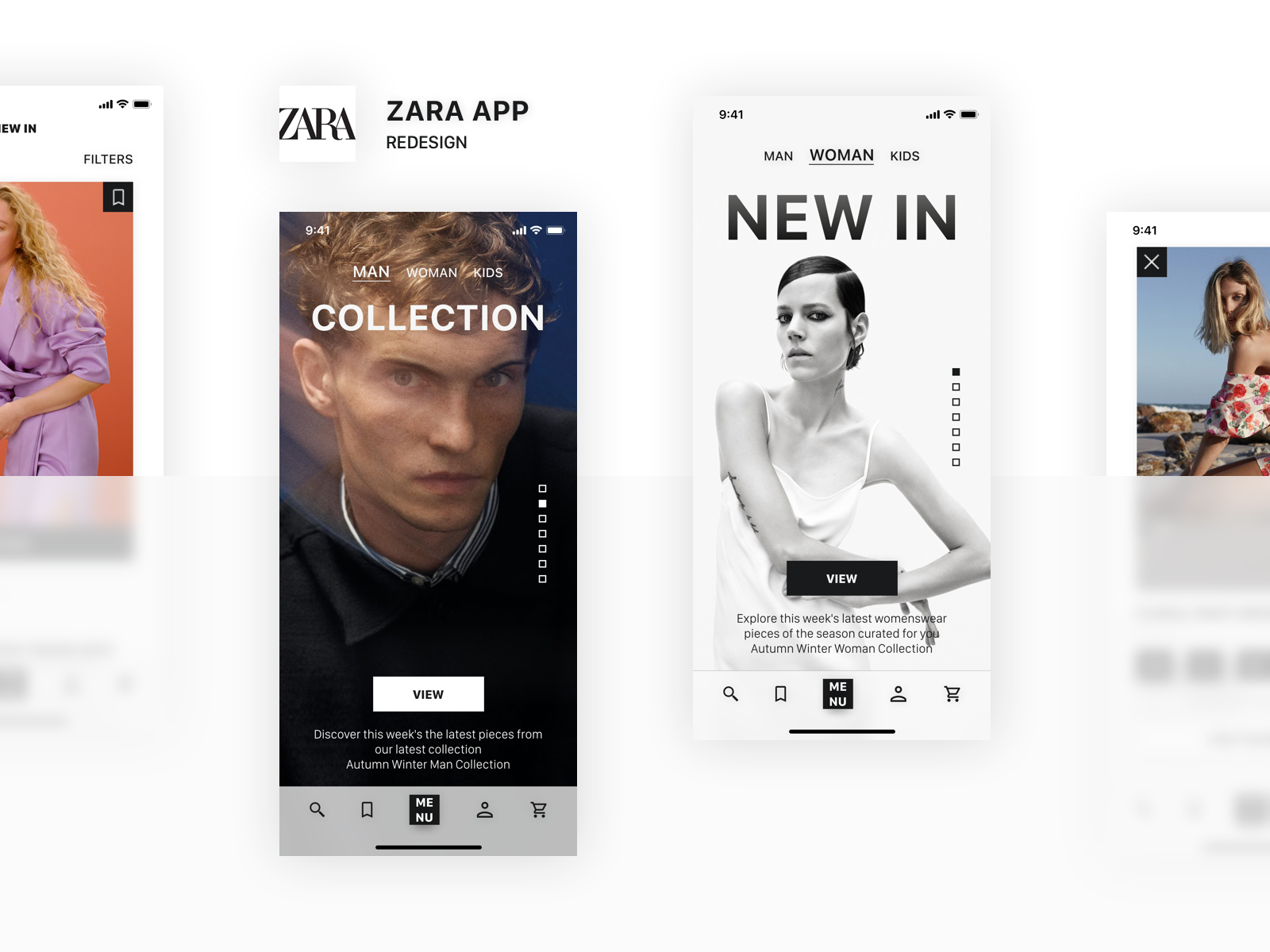 ZARA App Redesign by Dennis Bondarenko on Dribbble