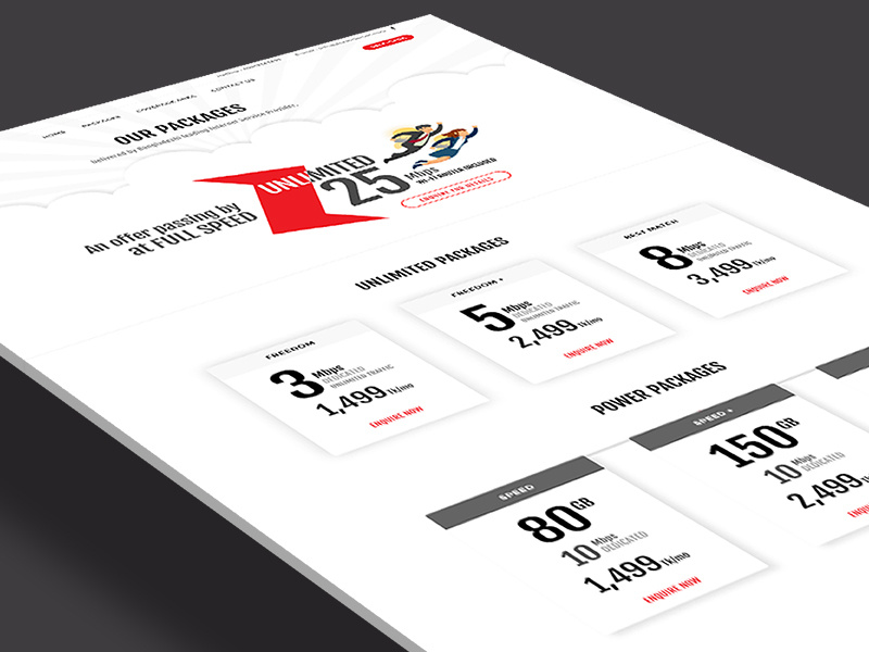 Package Page by CreativeGeek on Dribbble