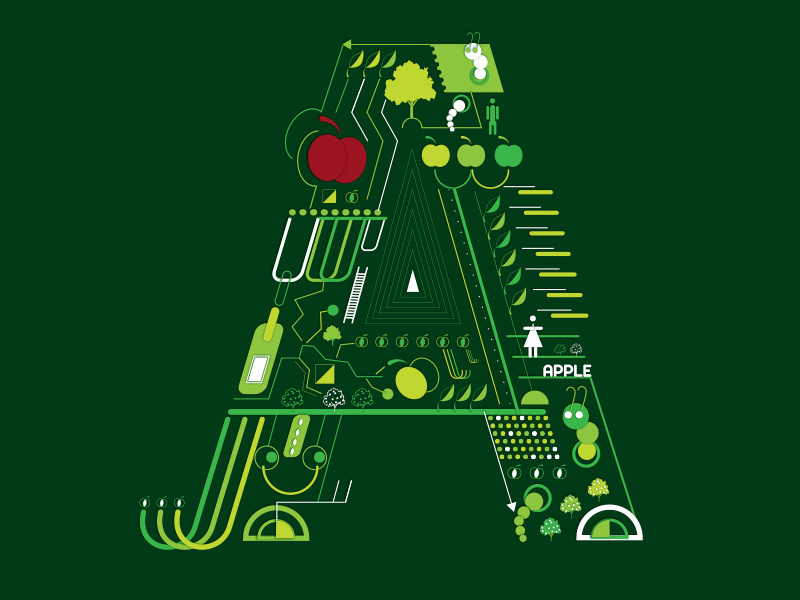 Letter A by Rade Stjepanović on Dribbble