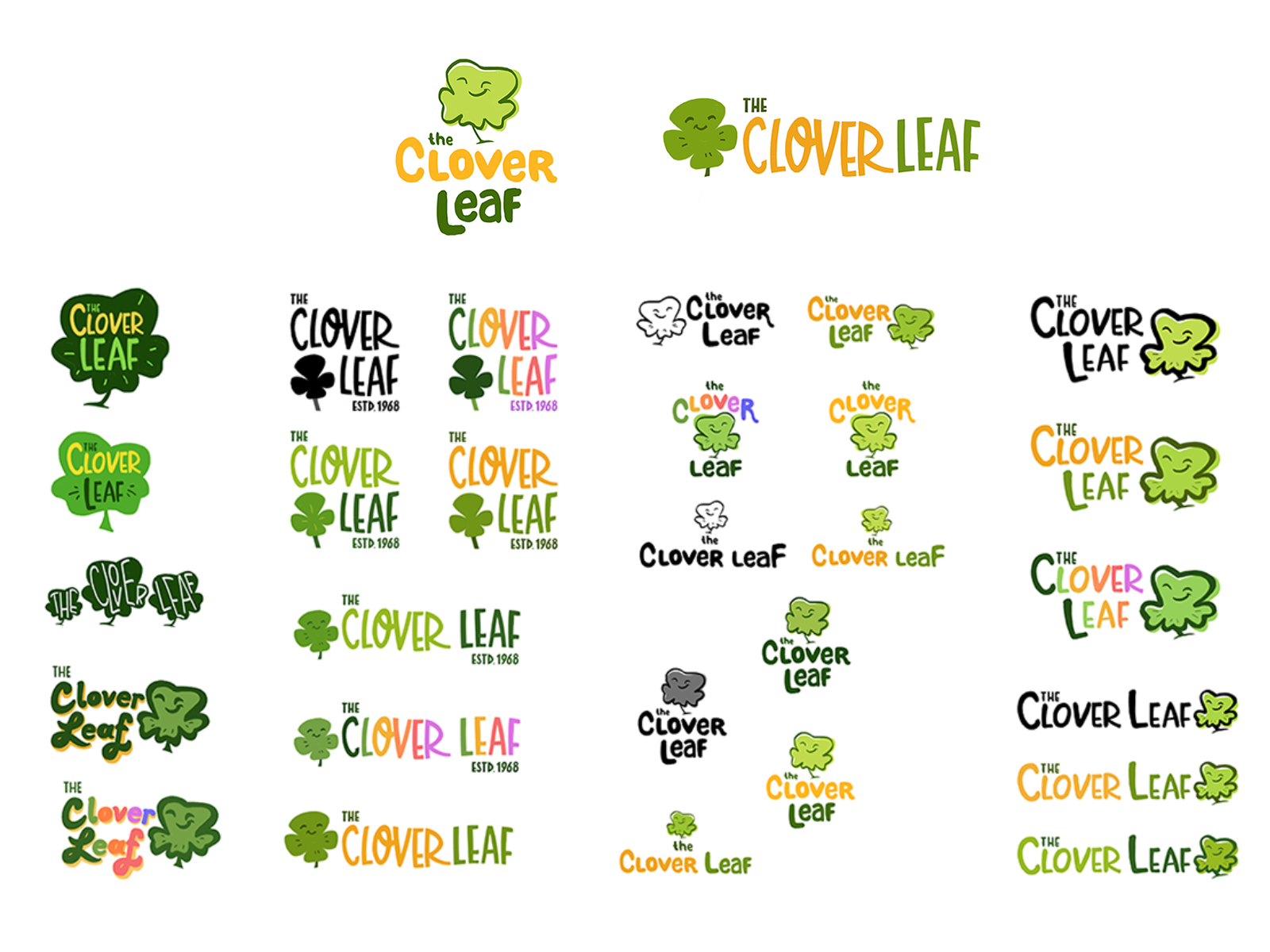 Clover Leaf Logo Exploration by Kimberly Greenough on Dribbble