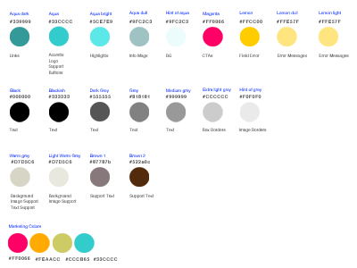 Color Scheme Brand Styleguide by Jacob Cass on Dribbble