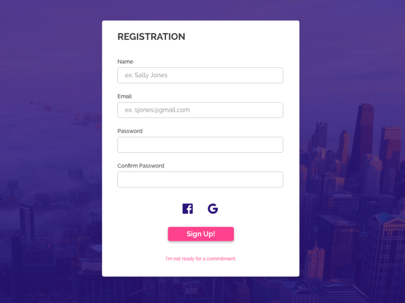 Sign Up by Taylor Cornelius on Dribbble