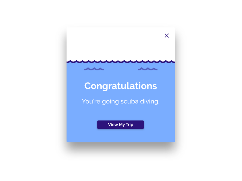 Confirmation popup by Taylor Cornelius on Dribbble
