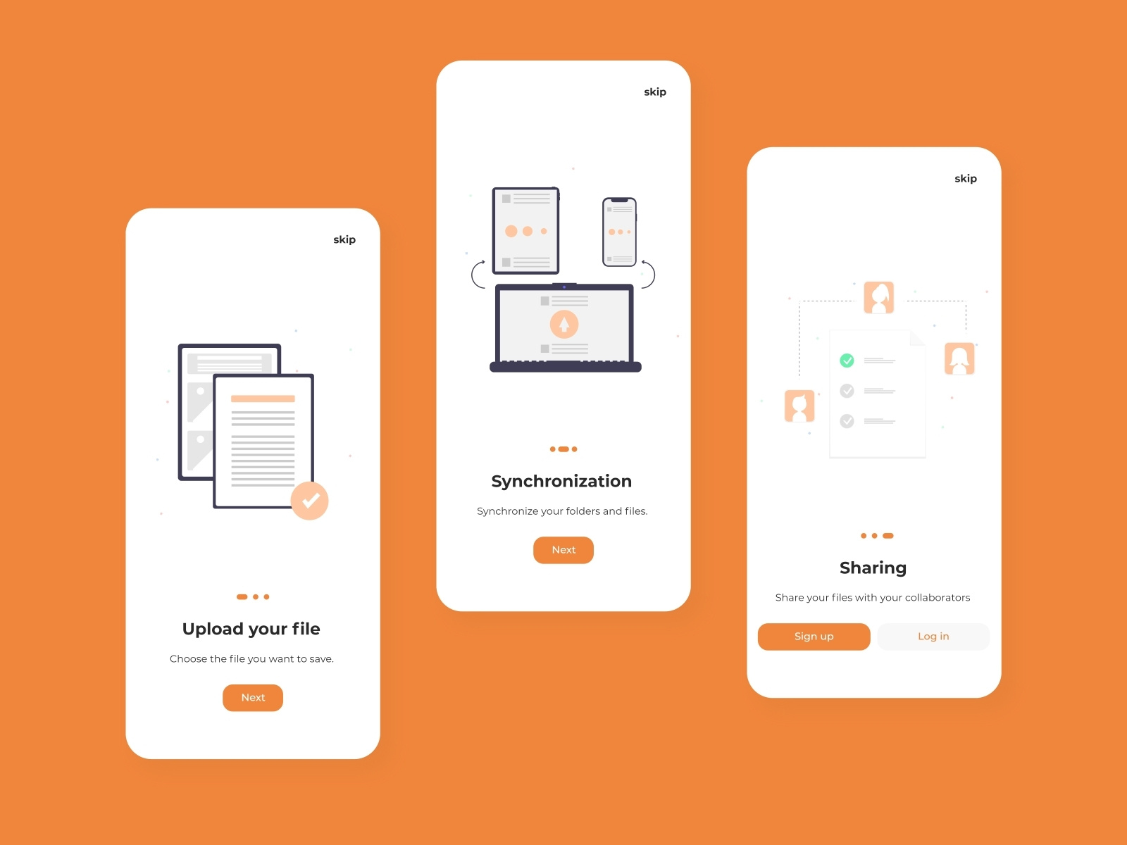 Daily UI Challenge #023 - Onboarding by Nathalie Tran on Dribbble