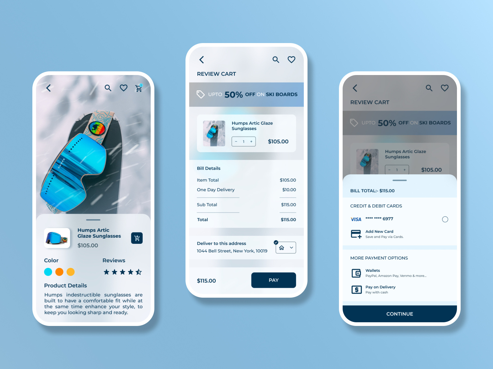 Ski shop | Mobile app by Twist Open UX on Dribbble