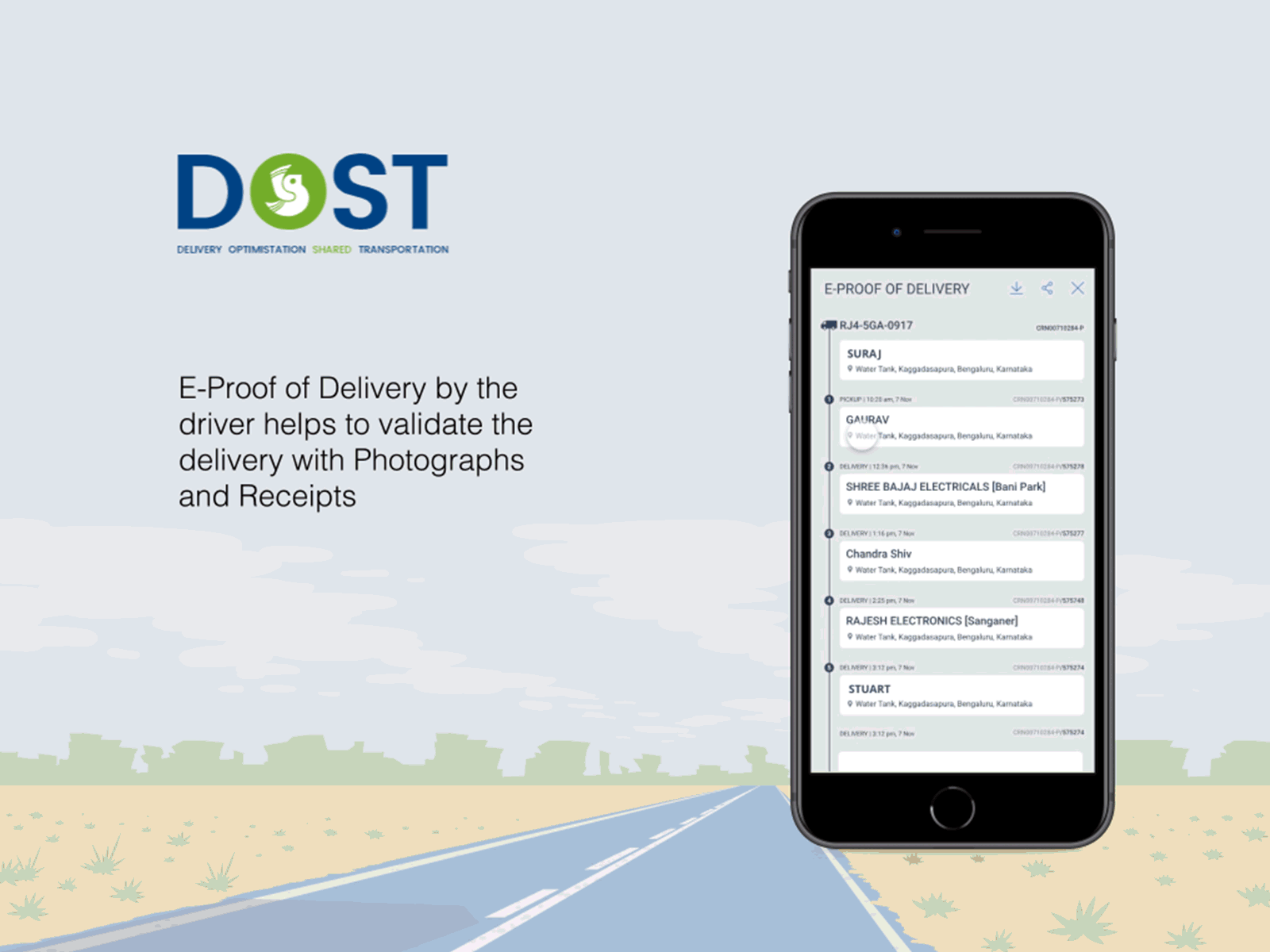 Delivery Optimisation Shared Transportation | Splash Screen by Twist ...