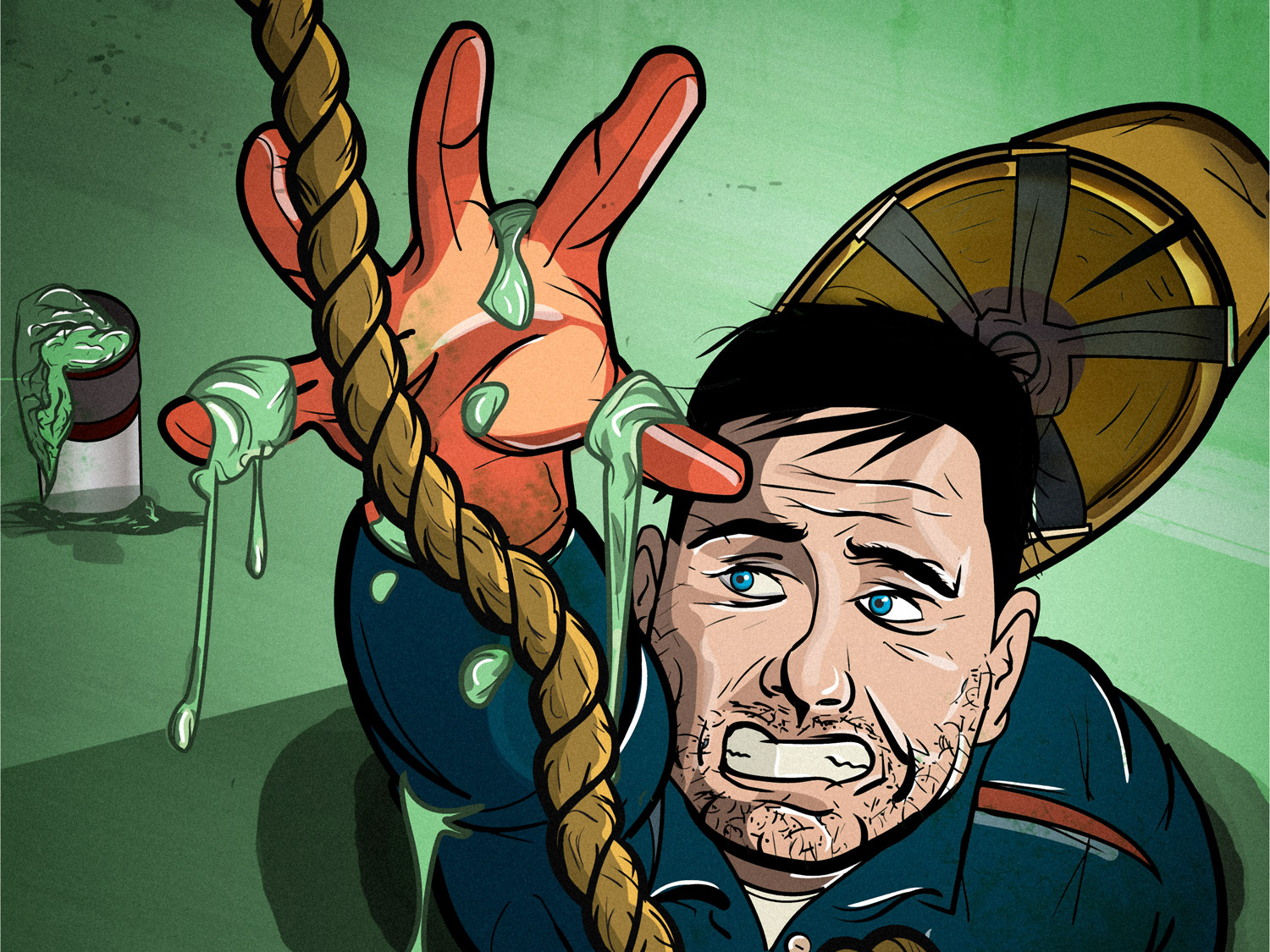 Editorial art by Patrick Clark on Dribbble