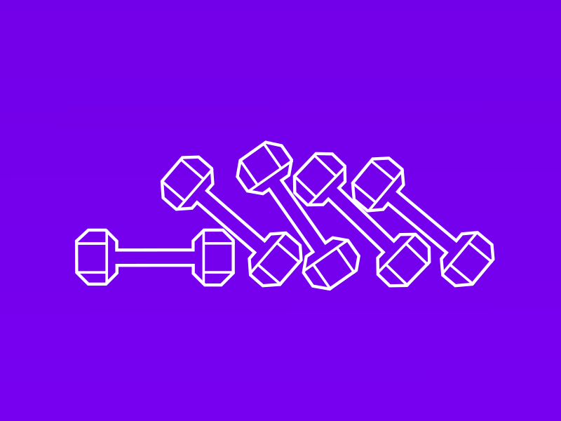 Workout app loading screen by Alexander Baleev on Dribbble