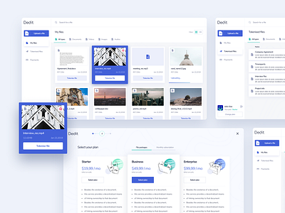 Dedit Application UI by Pawel Kwasnik for Archblock Poland on Dribbble