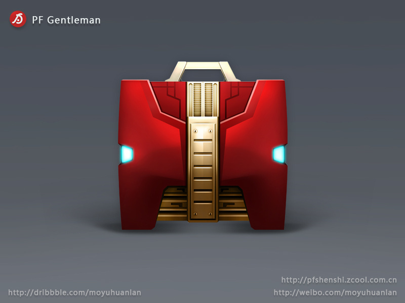 Iron Man-Folder by PF Gentleman on Dribbble