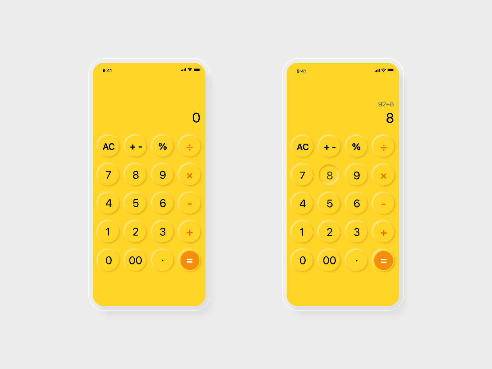 Daily UI / Calculator by Chi on Dribbble