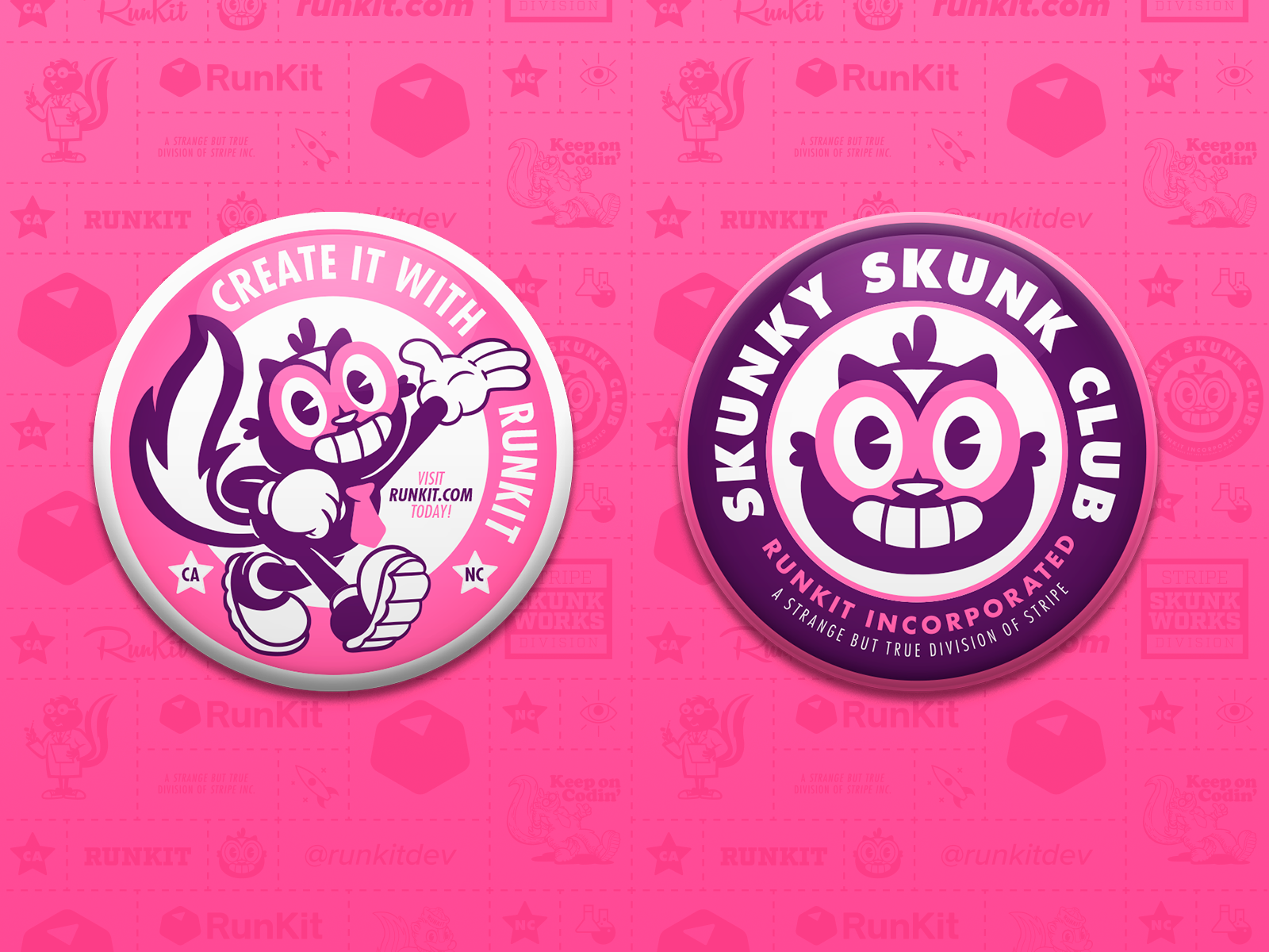 Skunky Badges by RunKit on Dribbble