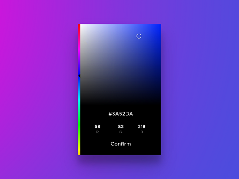 Colorpicker by Kadir on Dribbble