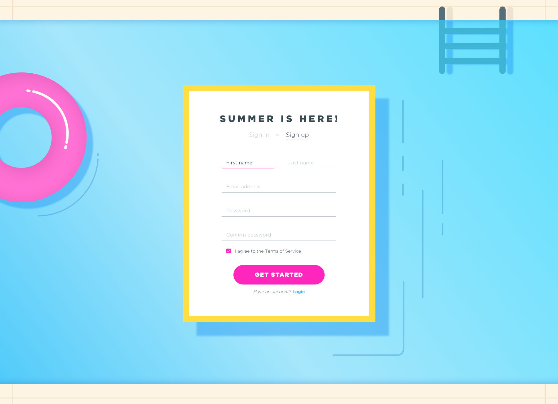 Sign Up for Summer by Anjuli Desai on Dribbble
