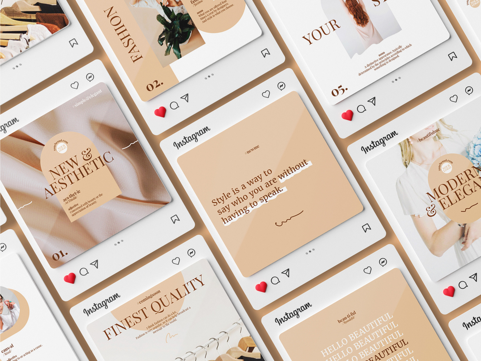 Aesthetic Social Media Design by Nasywa Raihani Azizah on Dribbble