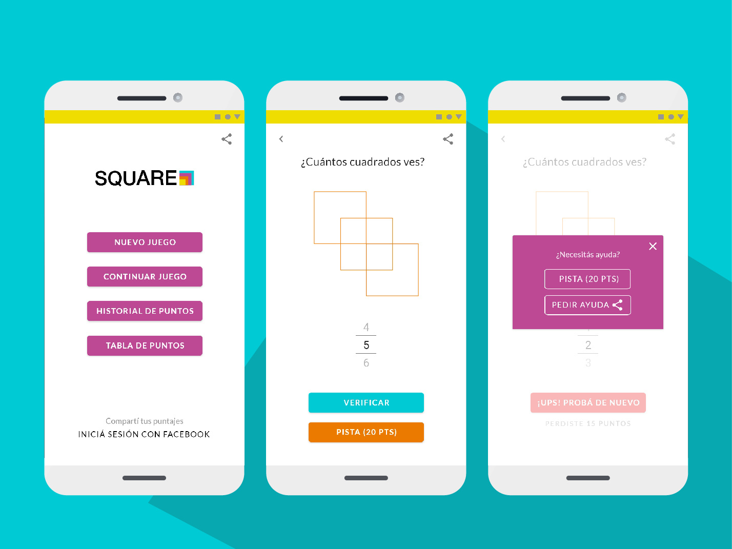 UI game design | SQUARE by Julieta Solis on Dribbble