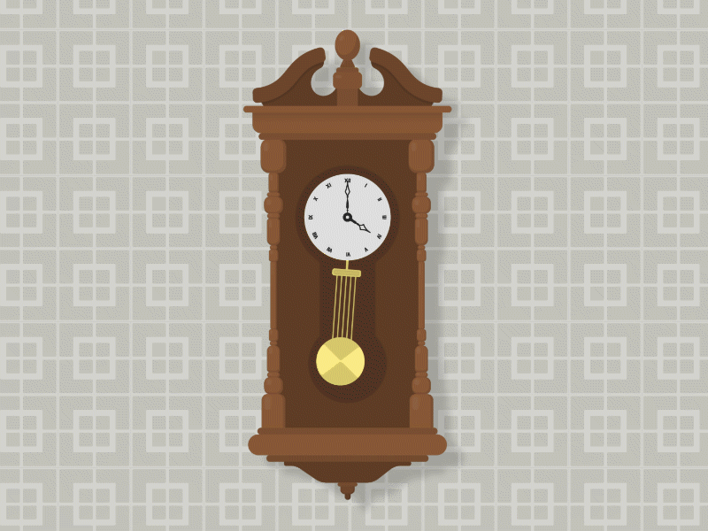 Animated Grandfather Clock