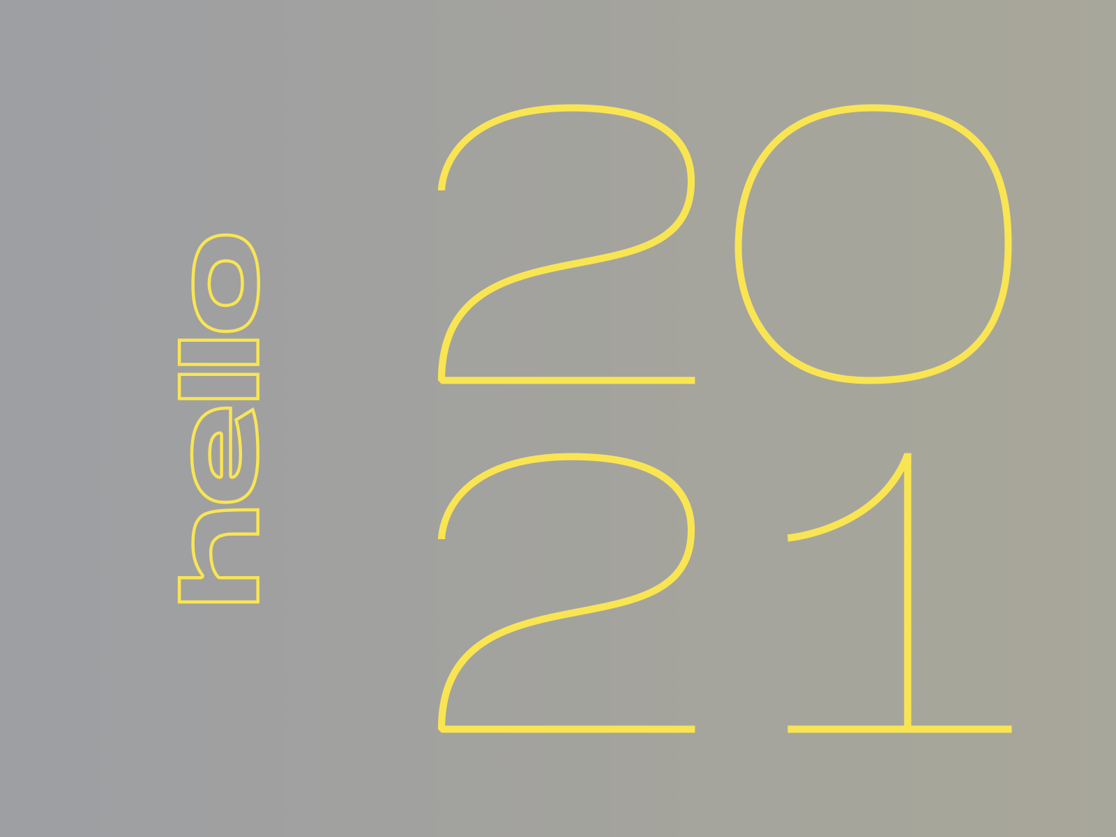 Hello 2021 by Andrew-David Jahchan on Dribbble