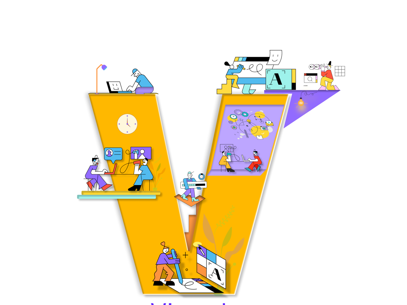 Visual Design Process by Harisa riffath on Dribbble