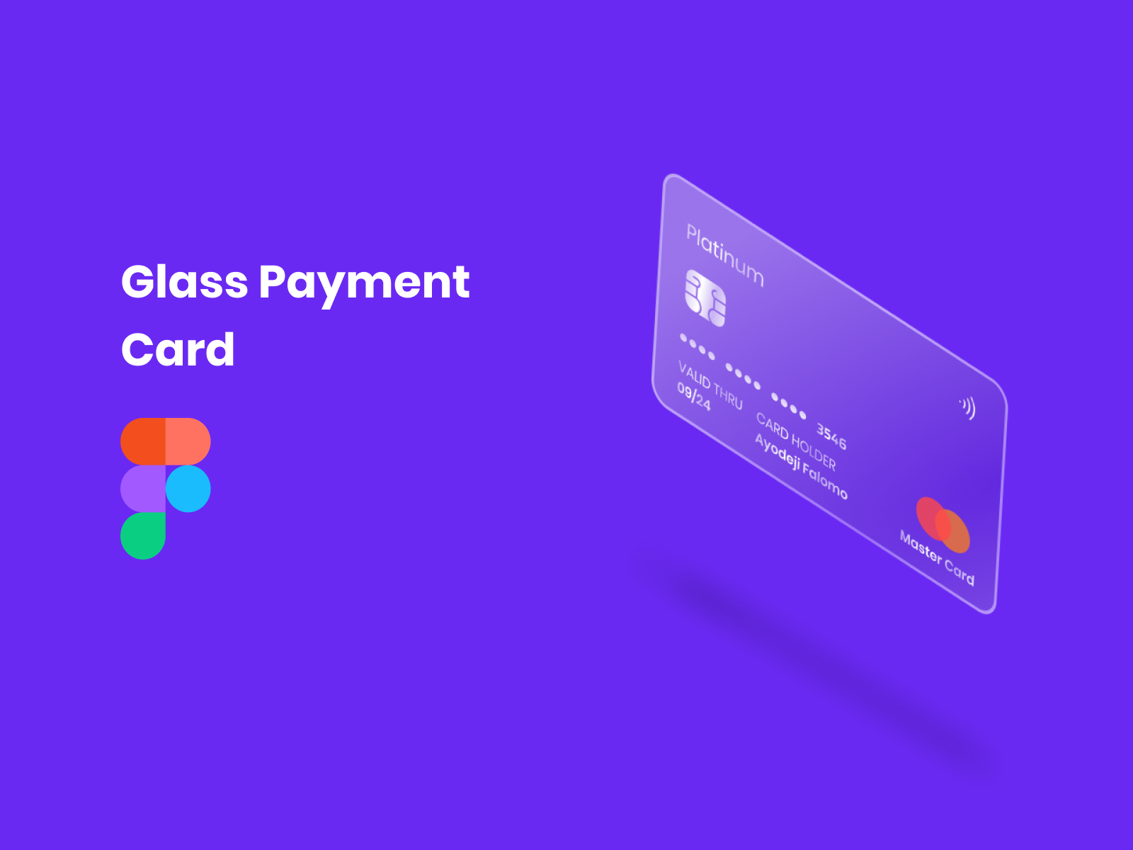 Glass Payment Card by Boluwatife Obisanya on Dribbble