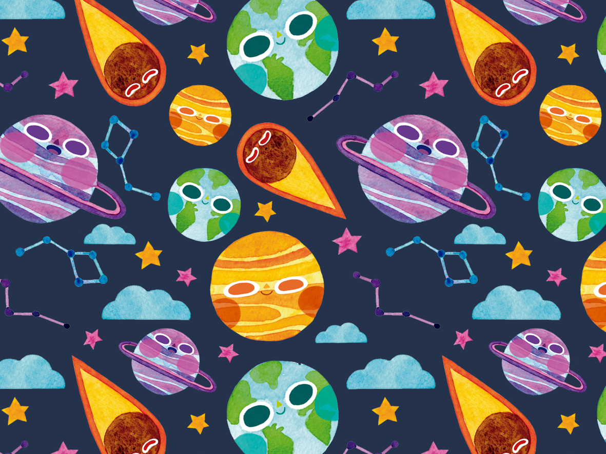 Cosmic Pattern by Andrea Gijón on Dribbble