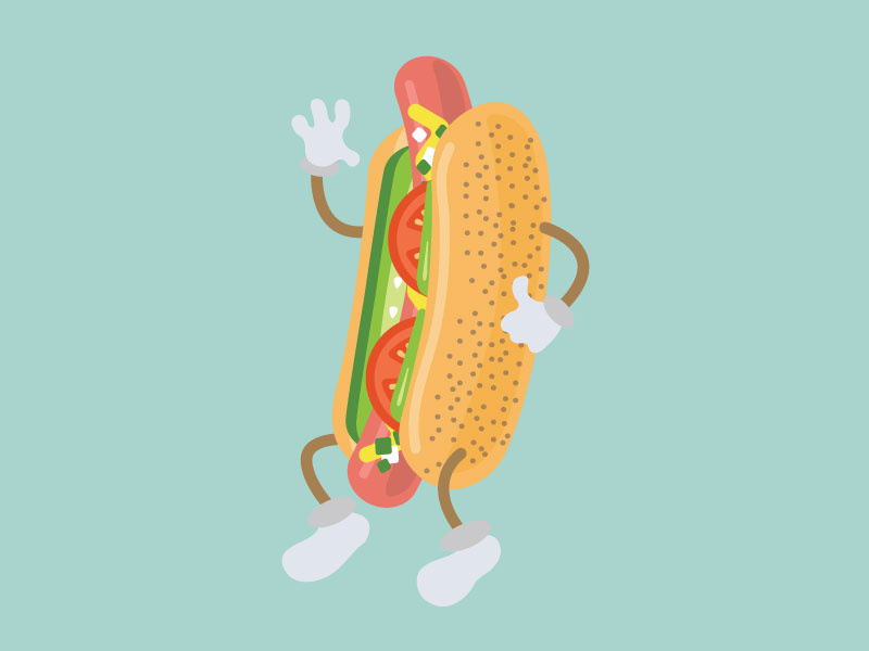Chicago dog by Ariel Sinha on Dribbble