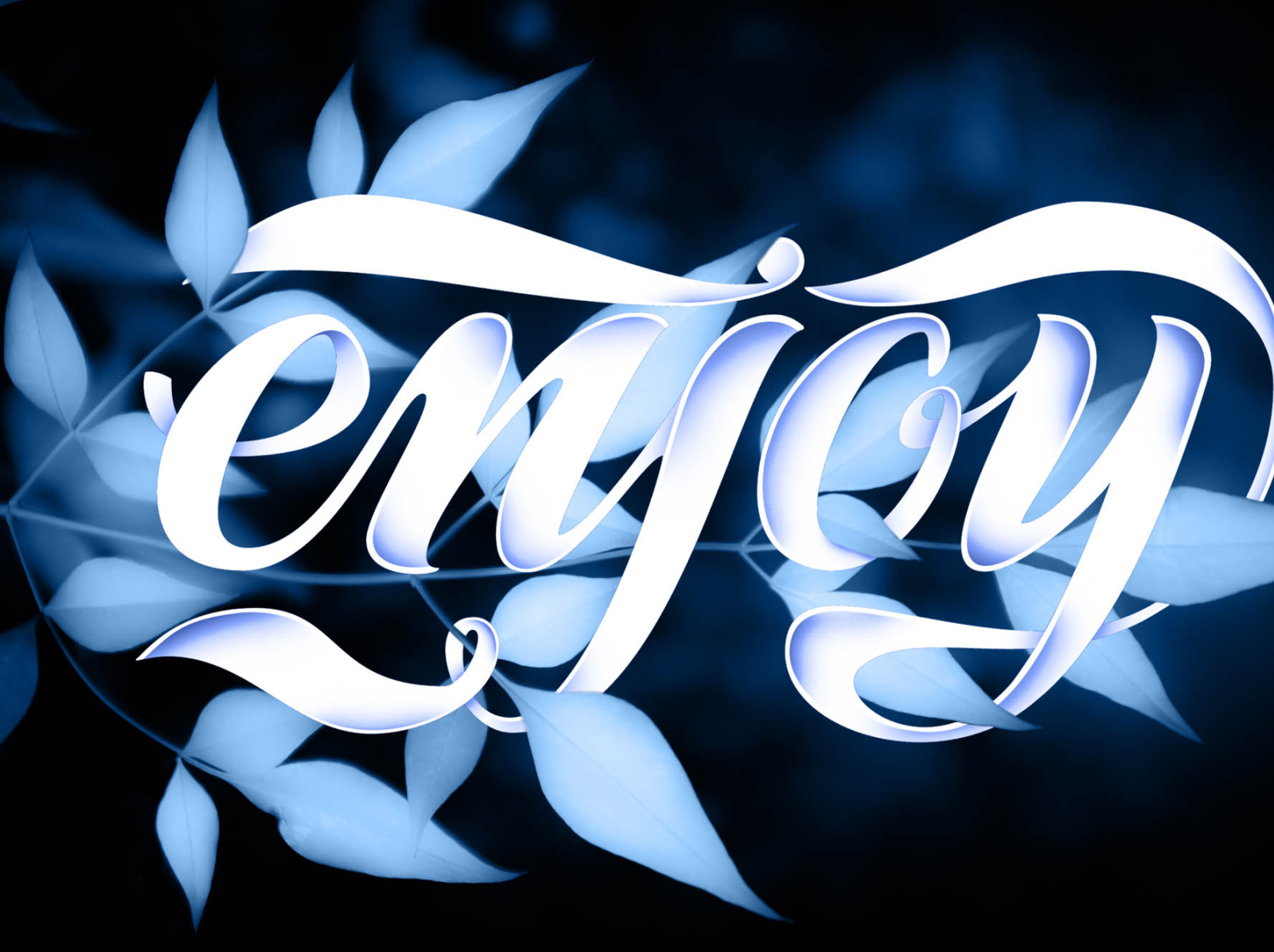Enjoy - Lettering by Greg Brave on Dribbble