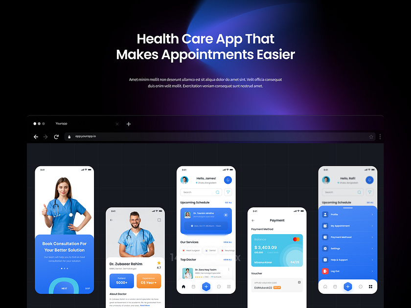 Helath Care App by Sadhana on Dribbble
