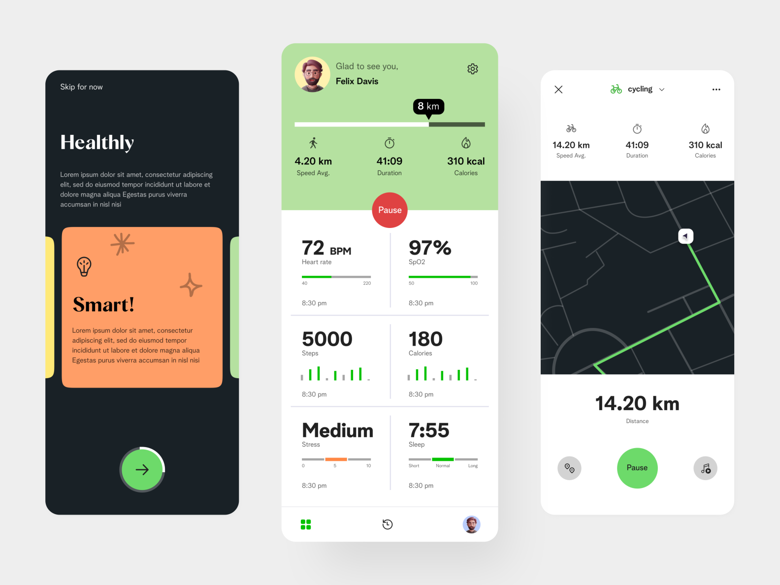 Health Monitoring App by mohammad kiani on Dribbble