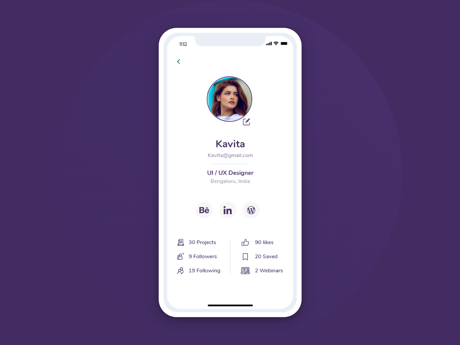 Daily UI - 006 by Pavithra on Dribbble